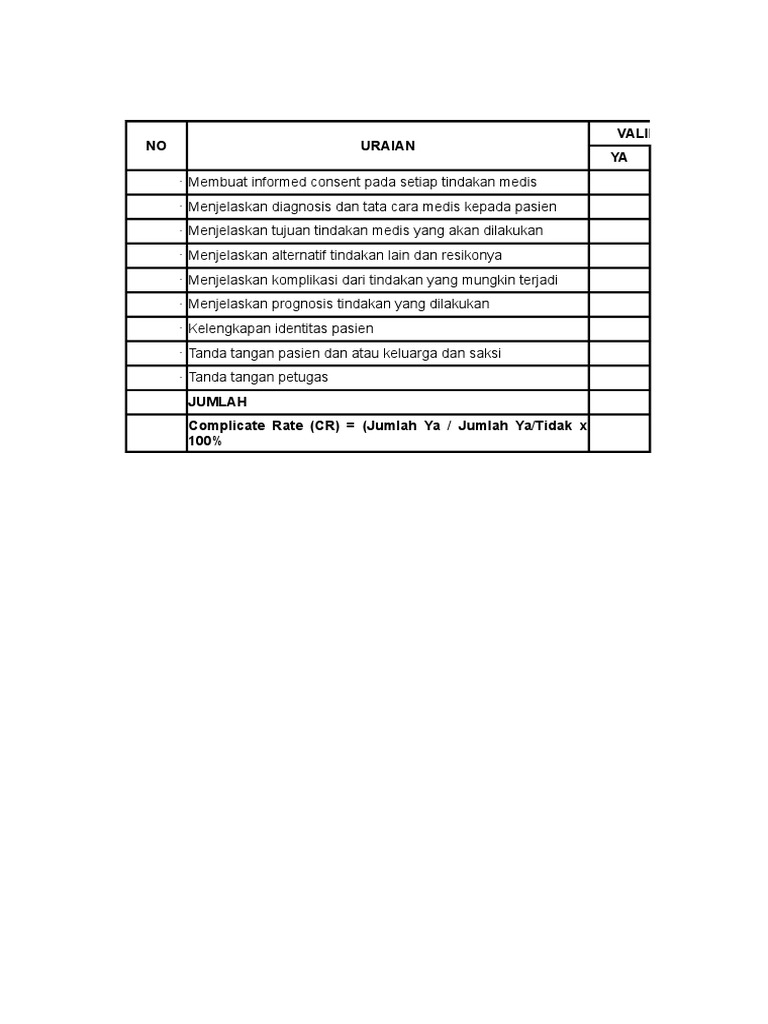 Daftar Tilik Sop Pendaftaran | PDF