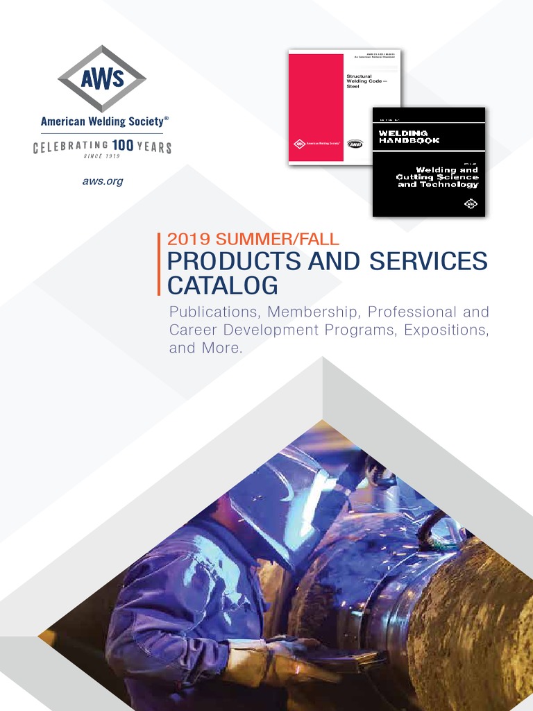 AWS Catalog 2019 PDF | PDF | Welding | Construction