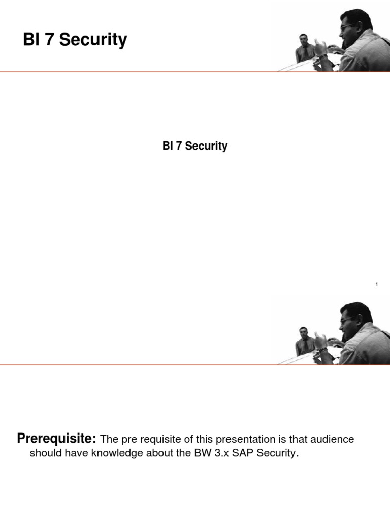 BI 7 Security Overview | PDF | Data | Information Technology Management