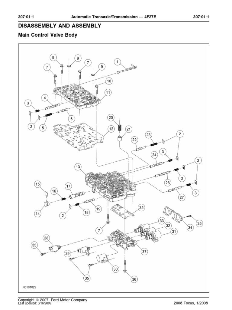 Valve Body Diagram