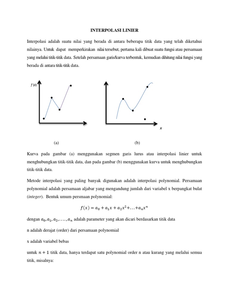 Interpolasi Linier | PDF