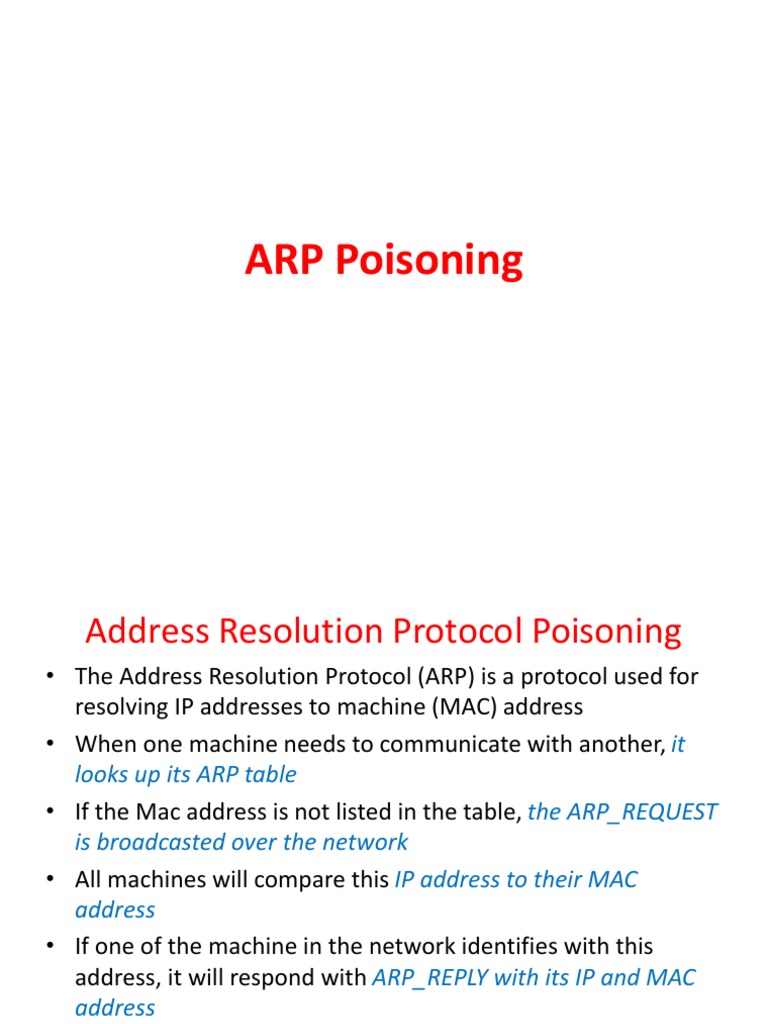 Lecture - ARP Poisoning and SLAAC | PDF | I Pv6 | Ip Address