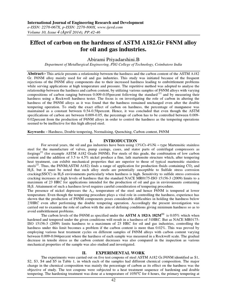 f6nm PDF | Download Free PDF | Heat Treating | Steel