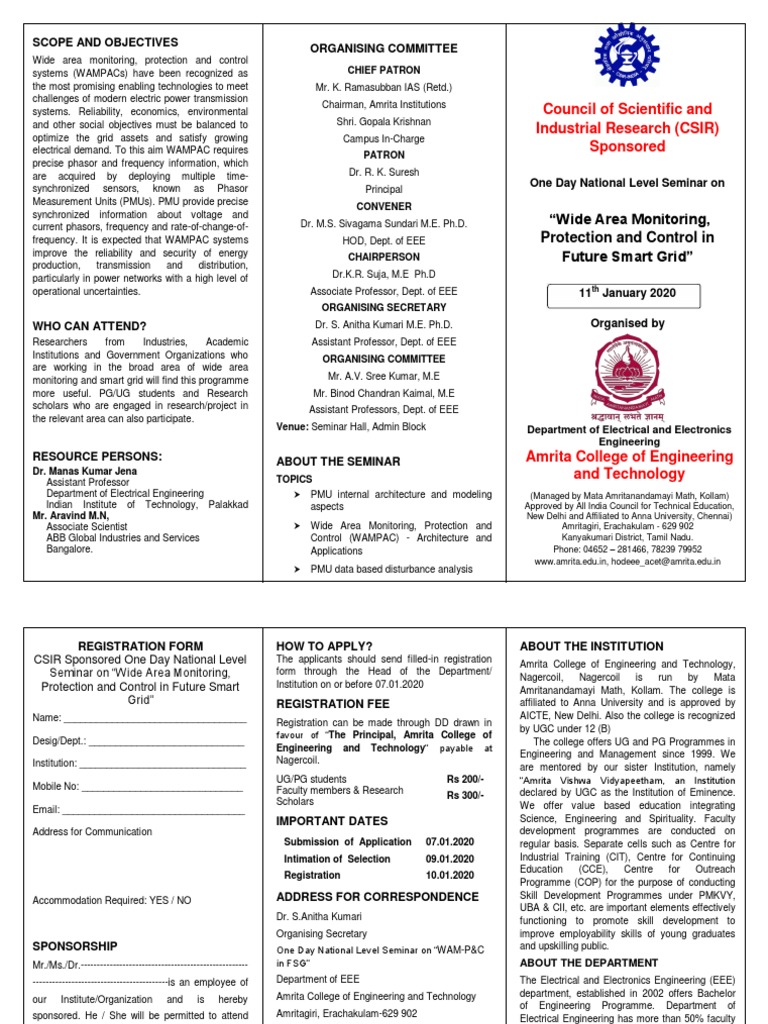 Brochure EEE | PDF | Electrical Grid | Engineering
