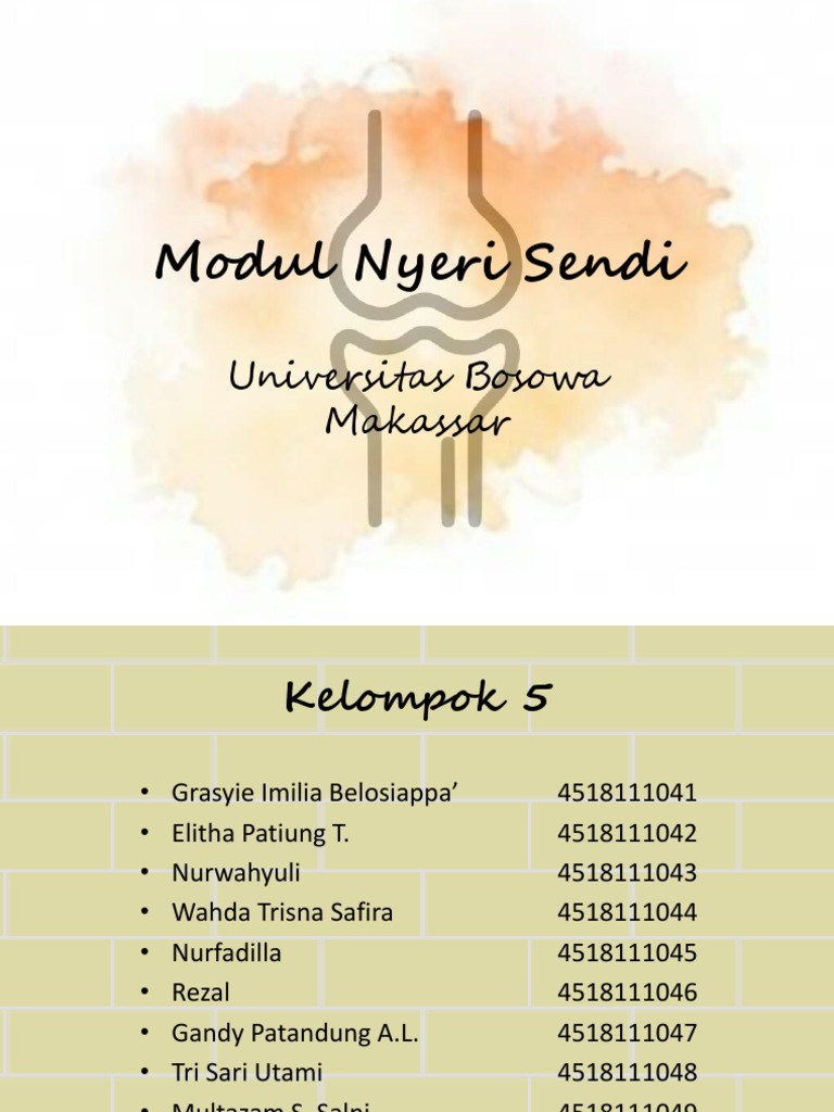 Modul Nyeri Sendi | PDF