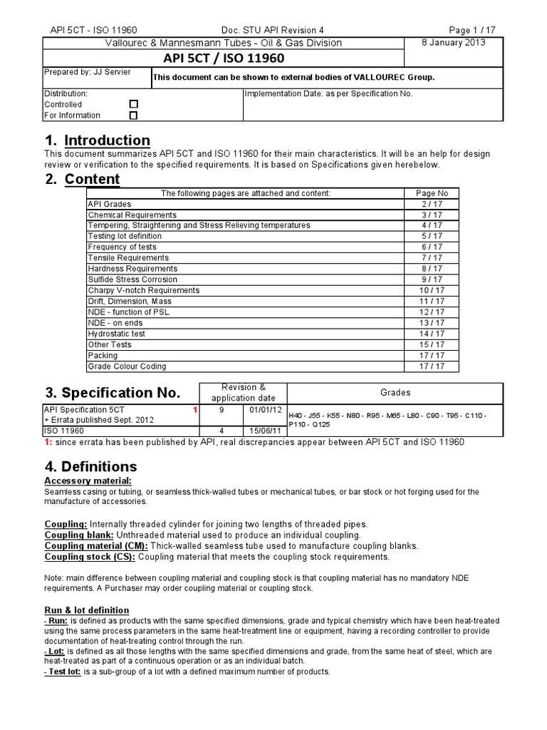 PSL Levels For Casing | PDF | Engineering Tolerance | Pipe (Fluid ...