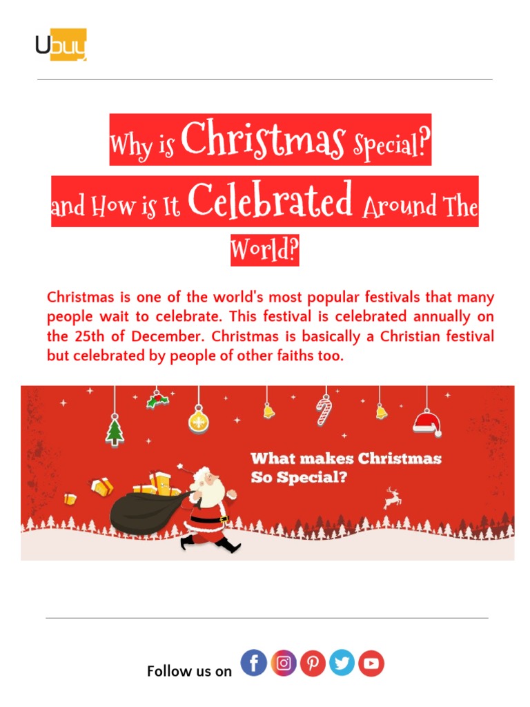 Why Is Christmas Special? and How Is It Celebrated Around The World ...