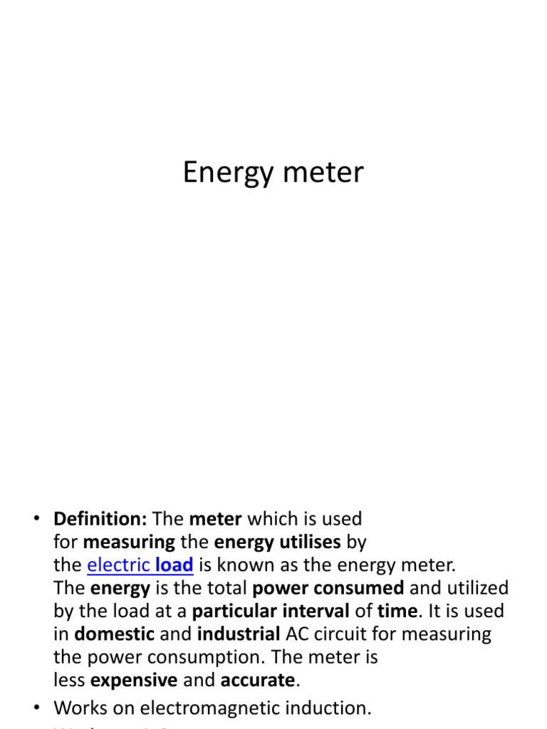 Understanding Energy Meters | PDF | Inductor | Electromagnetic Induction