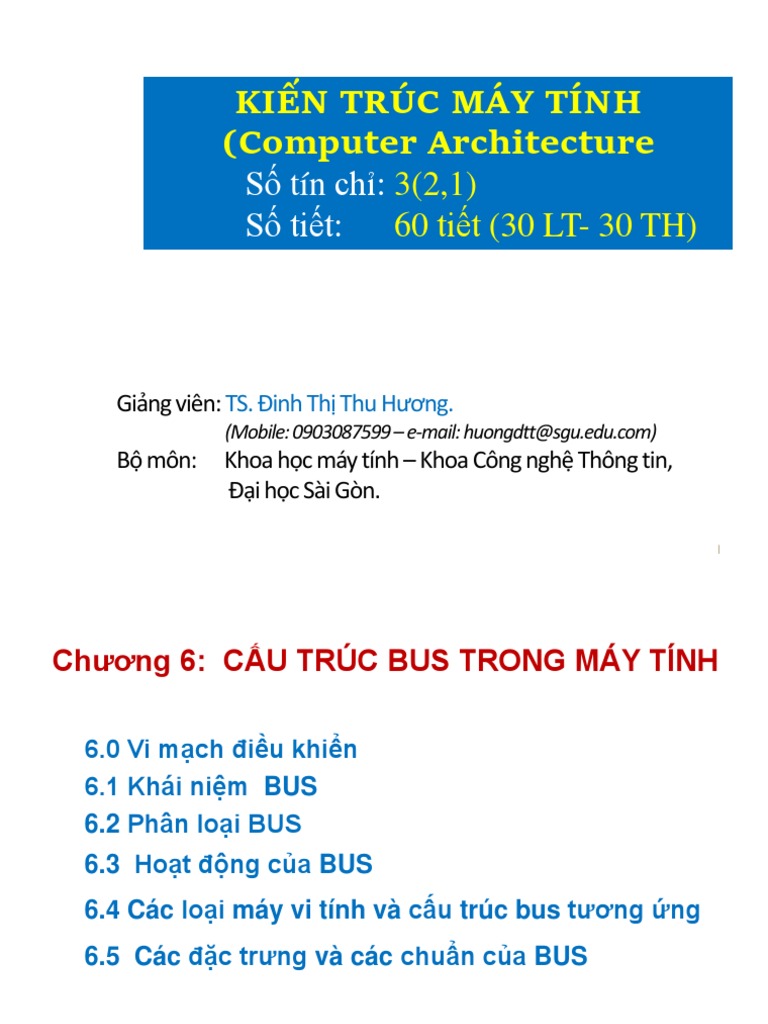 Kien Truc May Tinh - Chuong6 | PDF