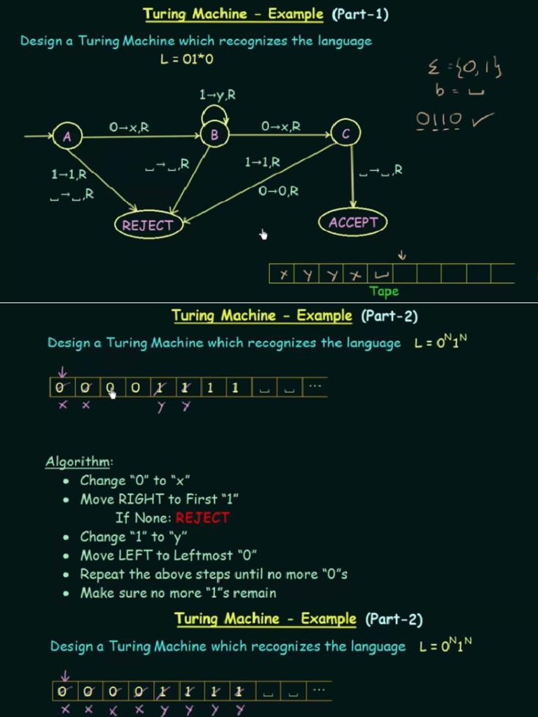Construct Turing Machine LAQ | PDF