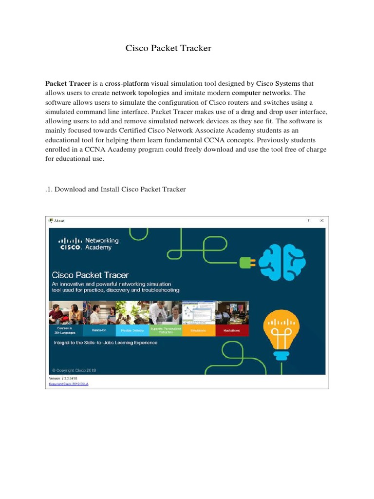 Cisco Packet Tracer Guide & Features | PDF | Computers | Technology ...