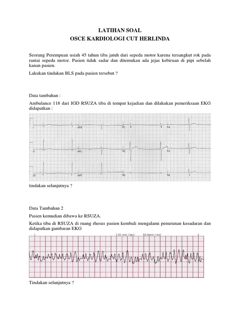 Latihan Soal Osce Acls | PDF