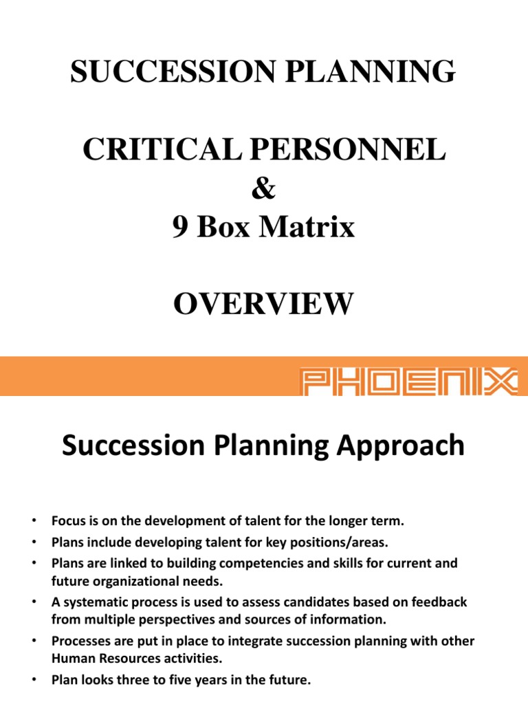 9 Box Matrix for Succession Planning | PDF | Succession Planning ...