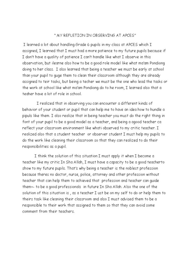 FS2 Reflection | PDF