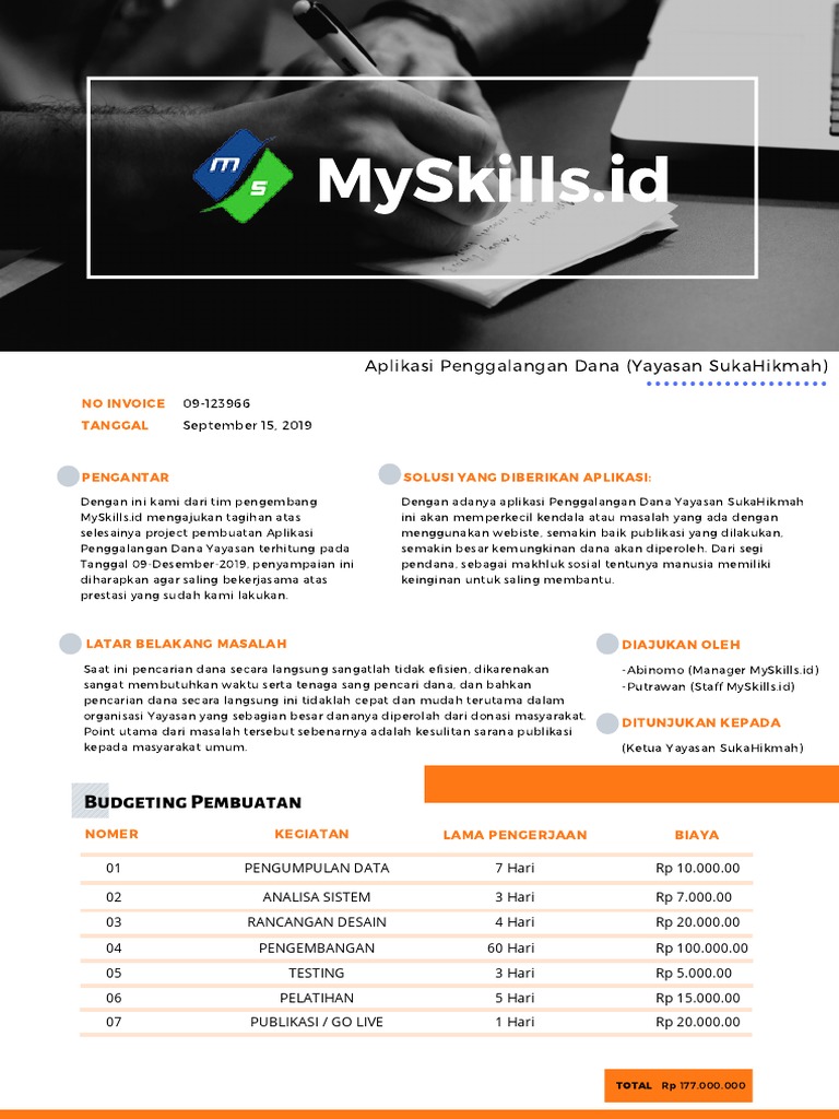 MySkills - Id Contoh Proposal Pengajuan Aplikasi | PDF