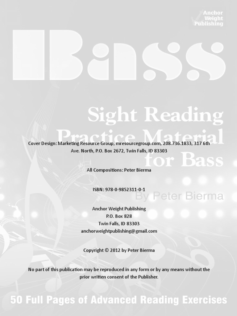 Bass Sight Reading Practice Material PDF | PDF | Books | Musicology