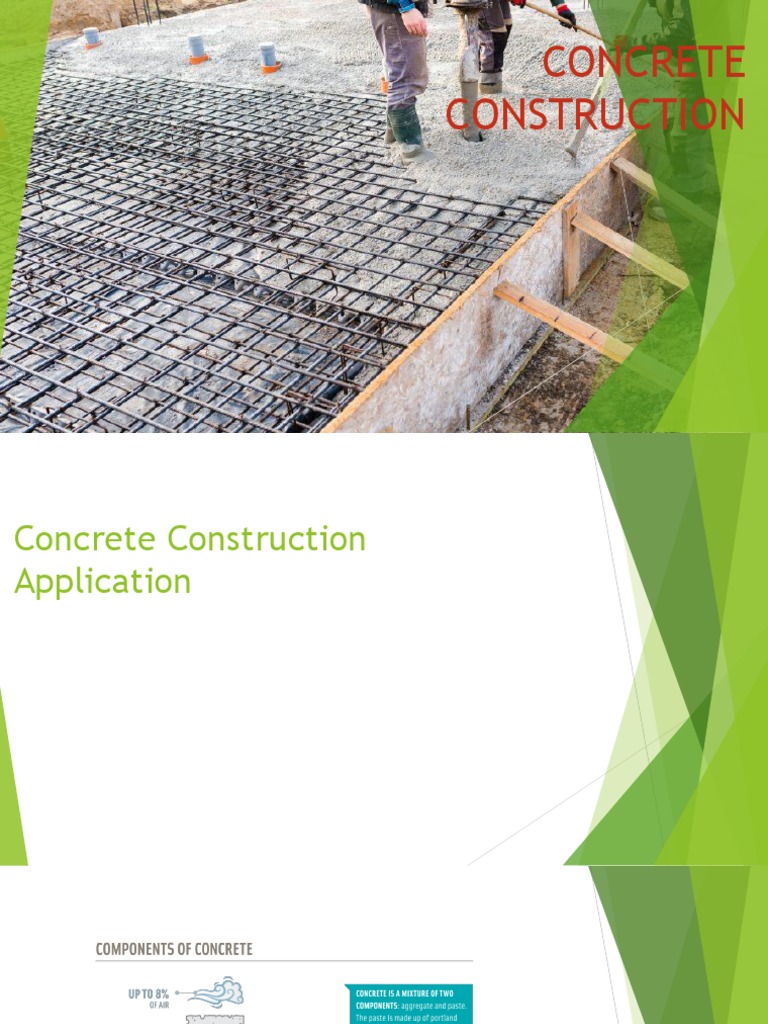 Concrete Construction PDF | PDF | Concrete | Prestressed Concrete