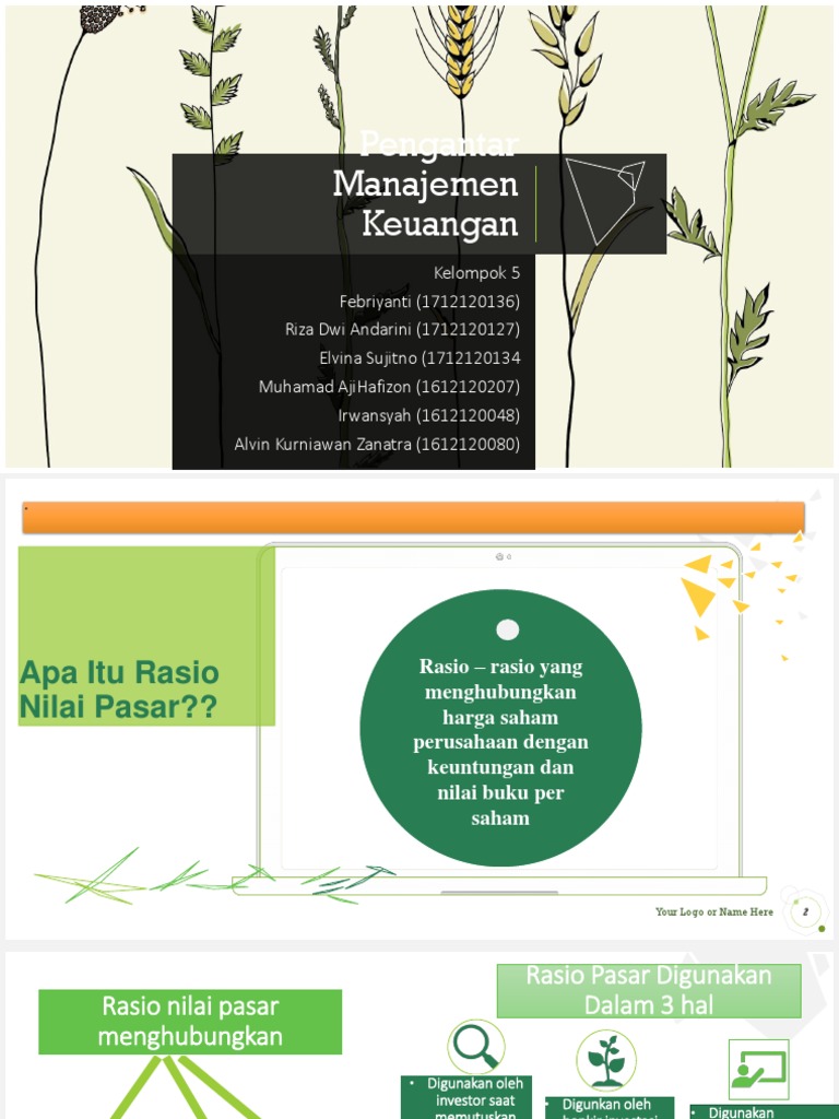 Rasio Nilai Pasar Dan Persamaan Dupont | PDF