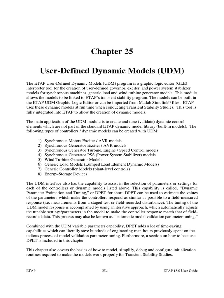 5-ETAP - User Defined Dynamic Models | PDF | Microsoft Excel | Icon (Computing)