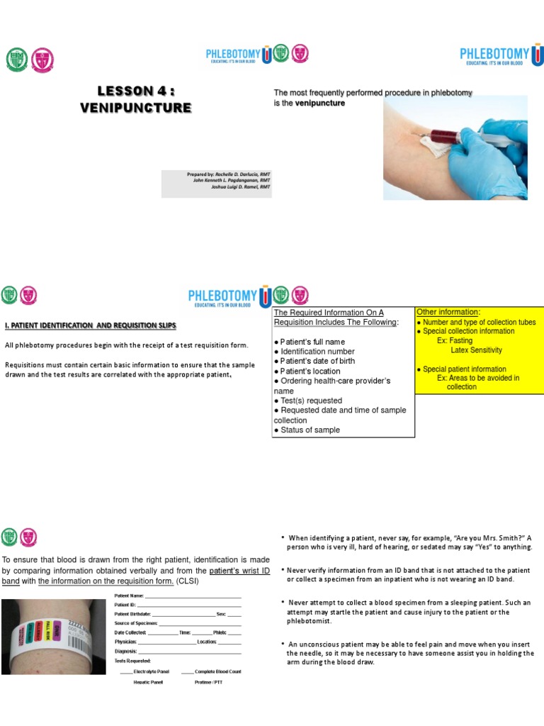 Venipuncture PDF | Download Free PDF | Vein | Diseases And Disorders