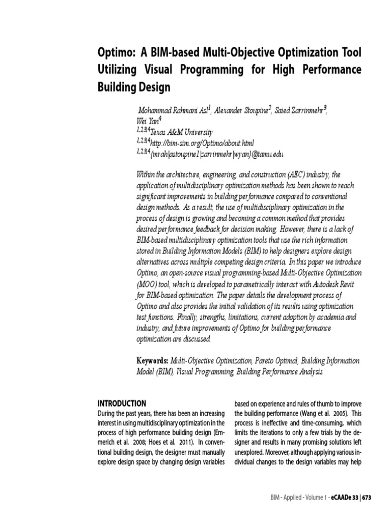 Optimo Dynamo | PDF | Building Information Modeling | Mathematical Optimization