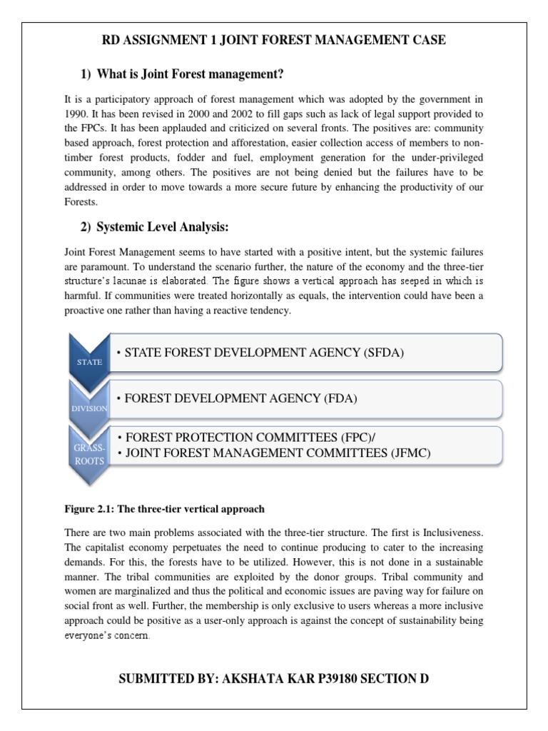 Joint Forest Management Case Analysis | PDF | Grazing | Sustainability