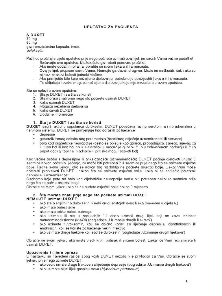 Duxet 30 MG 60 mg1 | PDF