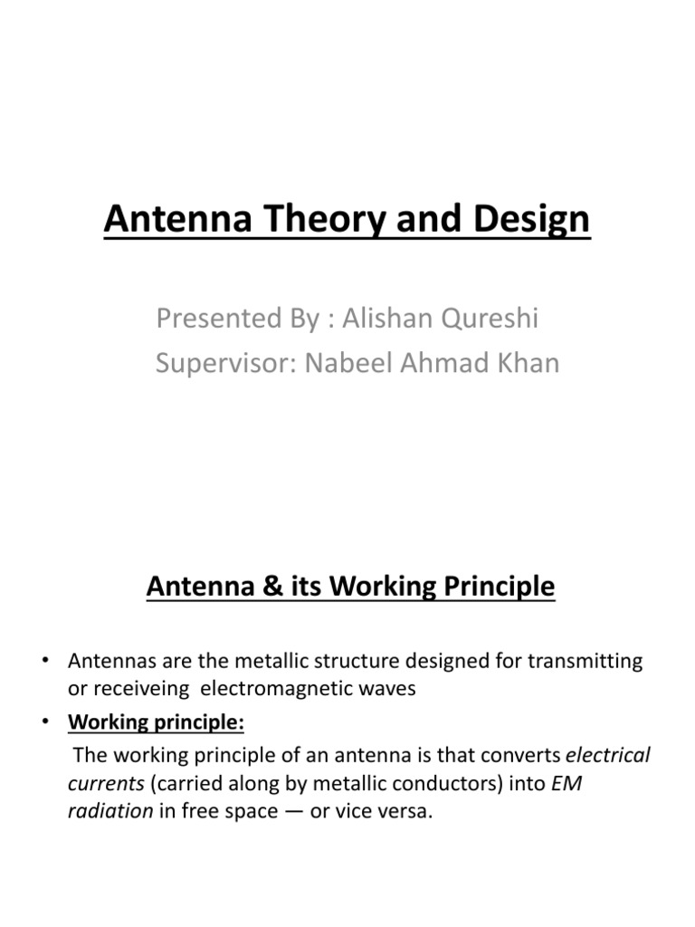 Antenna Theory Design _ Théorie Des Antennes Pdf – EMXVRB