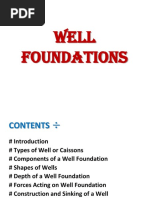 Design of Well Foundation | PDF | Bending | Friction