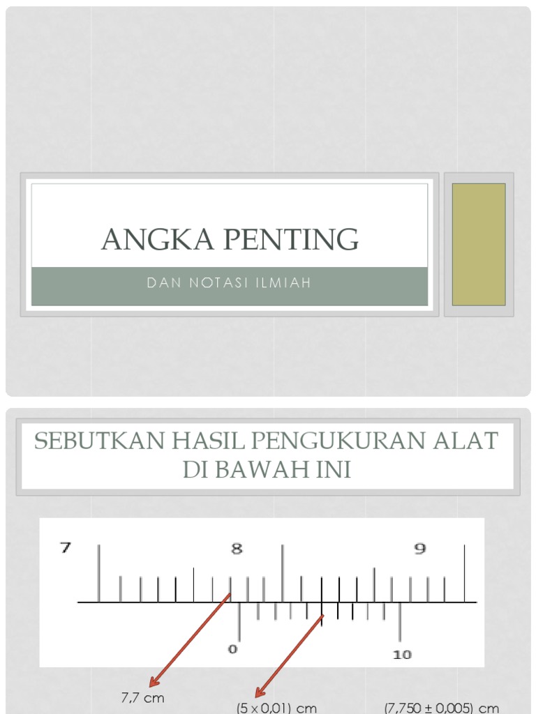 Aturan dan Contoh Angka Penting | PDF | Metode & Bahan Ajar