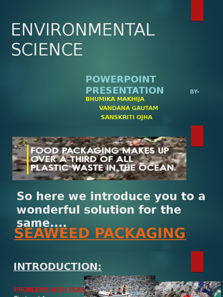 Evs Project PPT Final | PDF | Algae | Seaweed