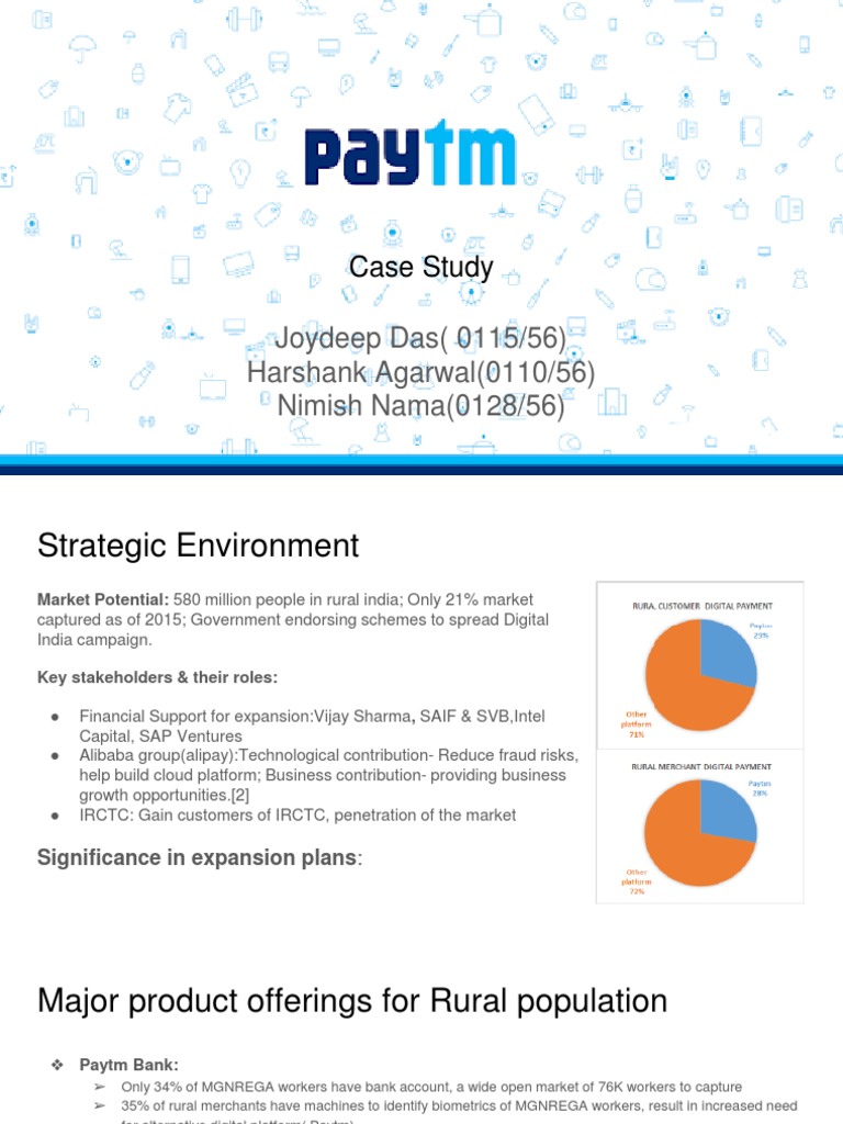 PAYTM Case Study | PDF | E Commerce | Banks