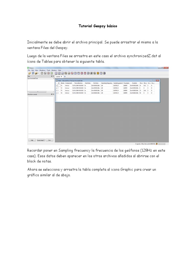 Tutorial Geopsy | PDF | Informática y tecnología de la información