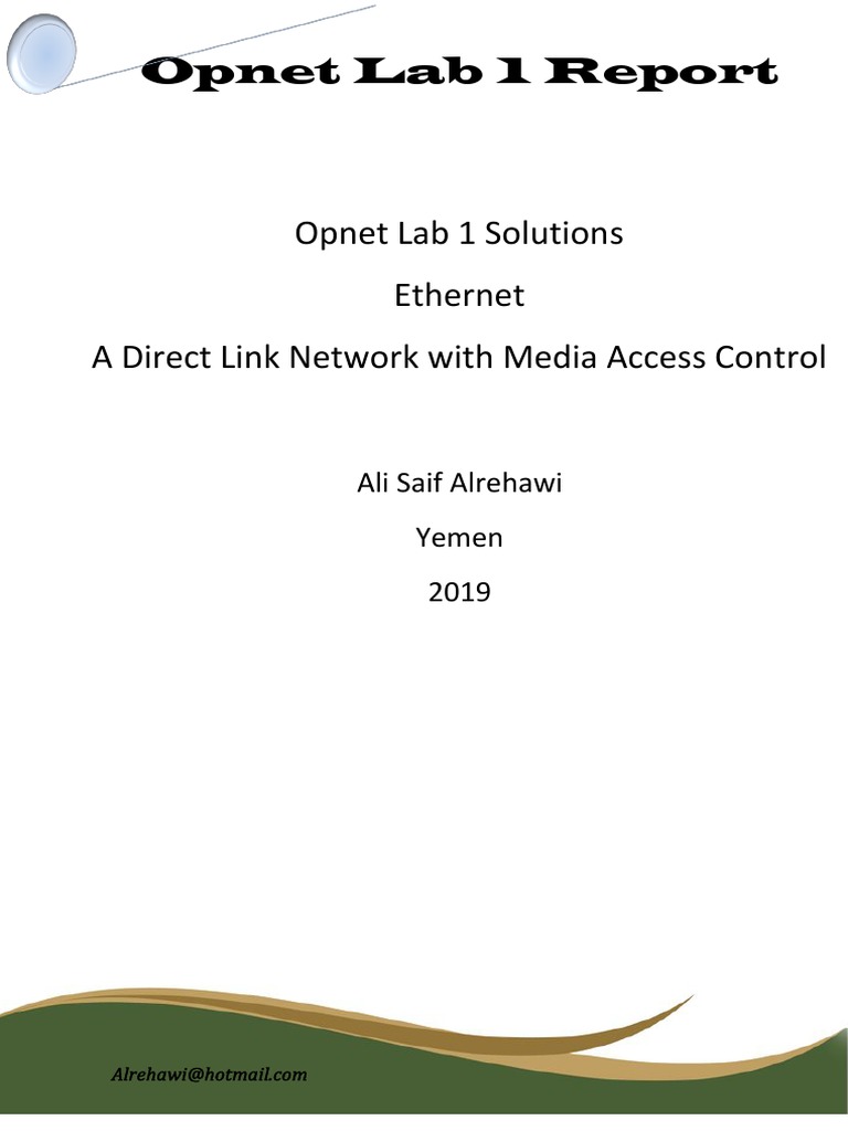 Opnet Lab 1 Solutions | Download Free PDF | Network Topology | Computer ...