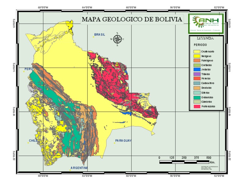 Mapa Geologico de Bolivia PDF | PDF | Geología | Estratigrafía