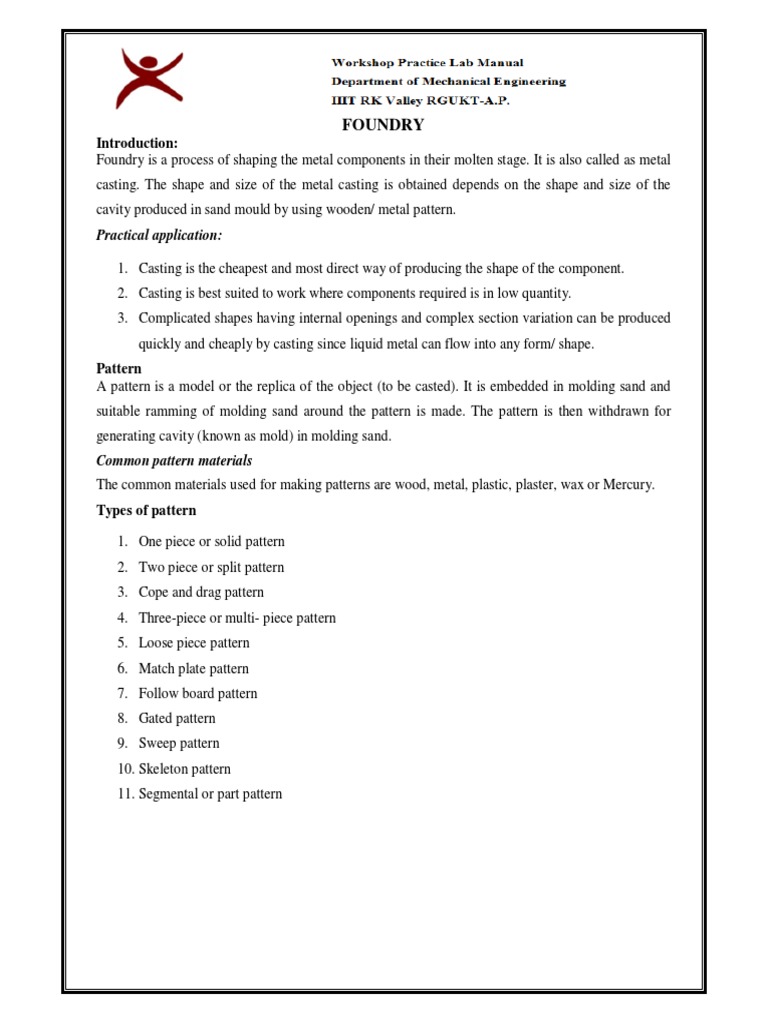 Workshop Practice Lab Manual PDF | PDF | Welding | Construction