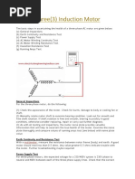 Testing of Motor After Rewinding | PDF | Electric Power | Force