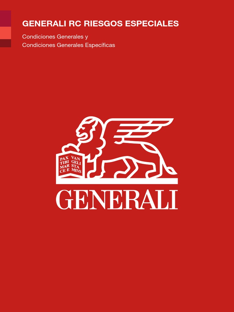 Condicionado General Generali Riesgos Especiales | PDF | Póliza de seguros | Reaseguro