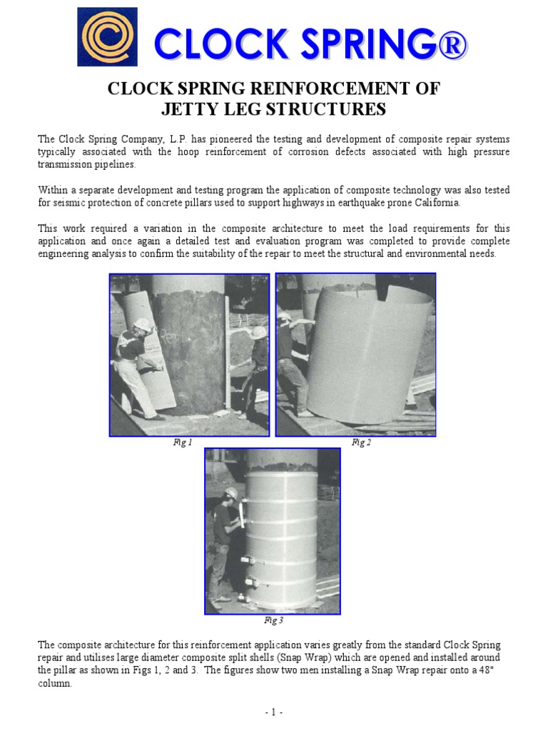 70 Reinforcement of Jetty Leg Structures | PDF | Adhesive | Corrosion