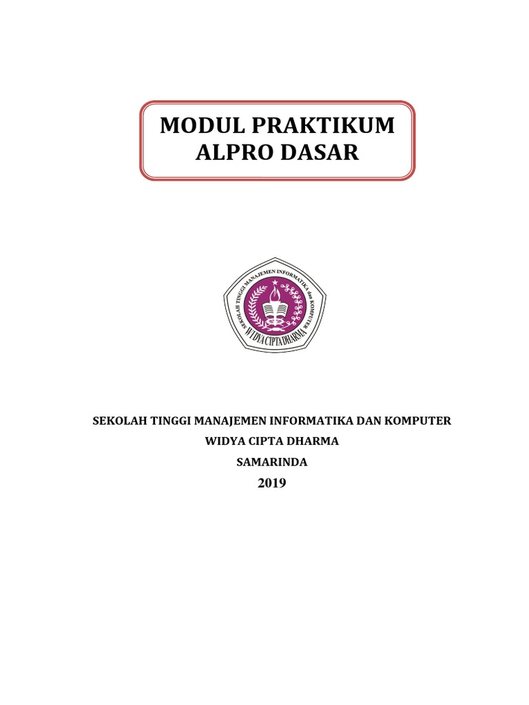 Modul-Praktikum-Alpro Dasar Wicida SI C++ | PDF