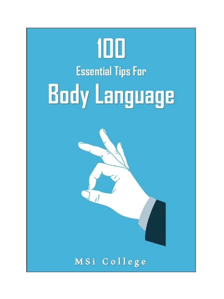 100 Body Language Tips for Men | PDF | Body Language