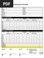 Travel and Outstation Form | PDF