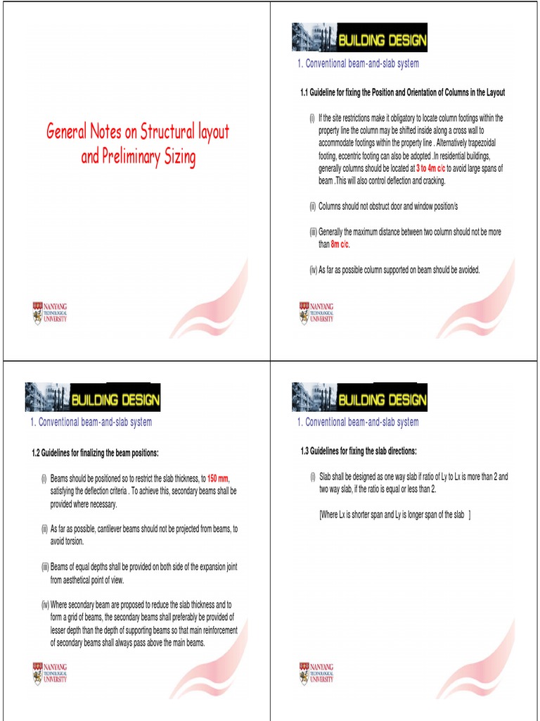02 Building Design - Preliminary | PDF | Beam (Structure) | Column