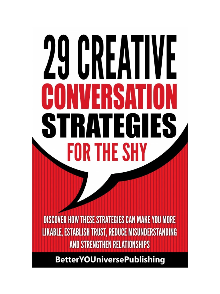 29 Creative Conversation Strategies For The Shy Version 2 PDF | PDF ...
