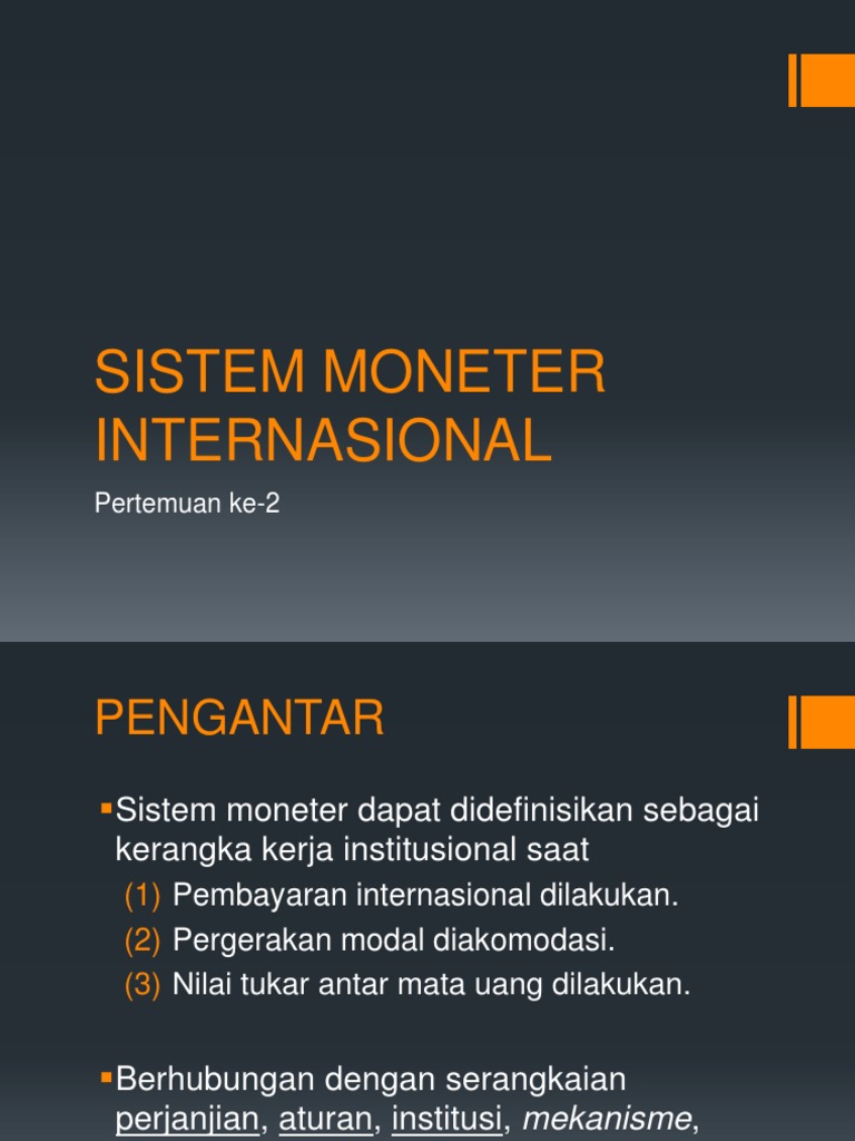 2.sistem Moneter Internasional | PDF