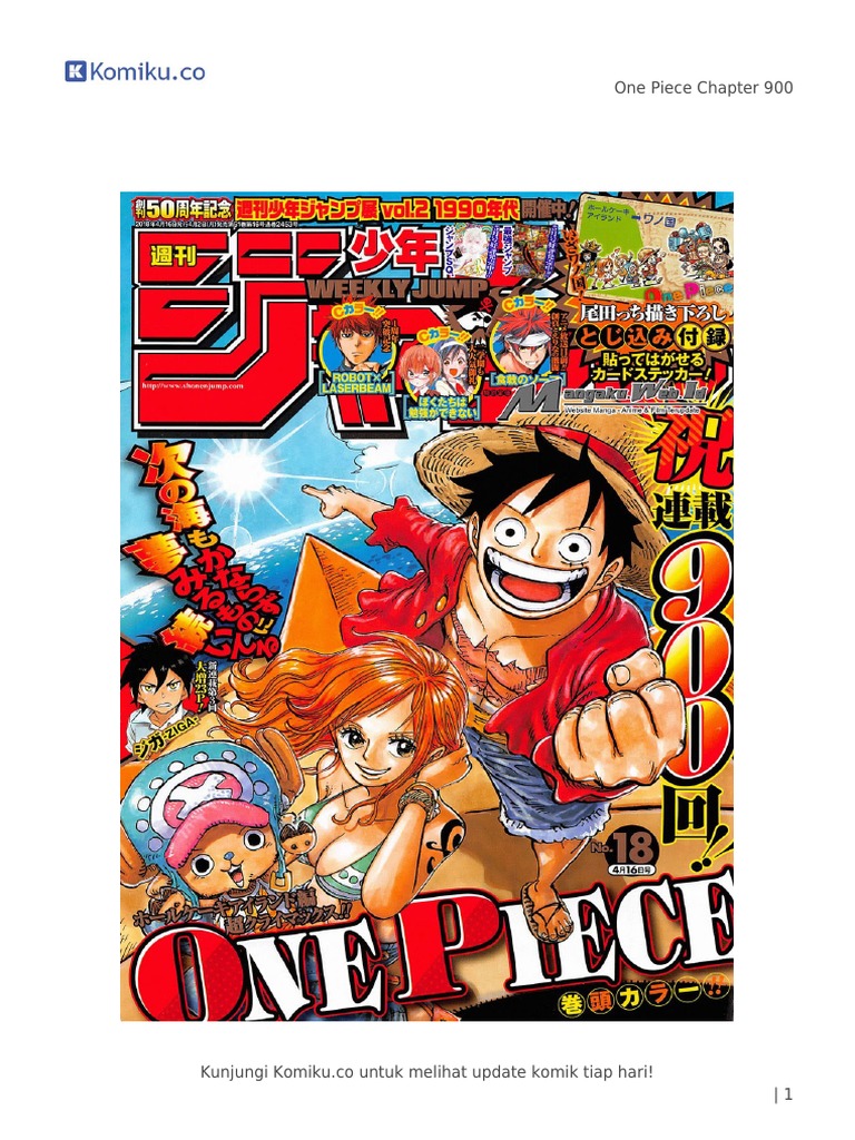 Komiku - Co One Piece Chapter 900 PDF | PDF | Griya & Taman