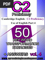 50 Key Word Transformation Exercises | PDF