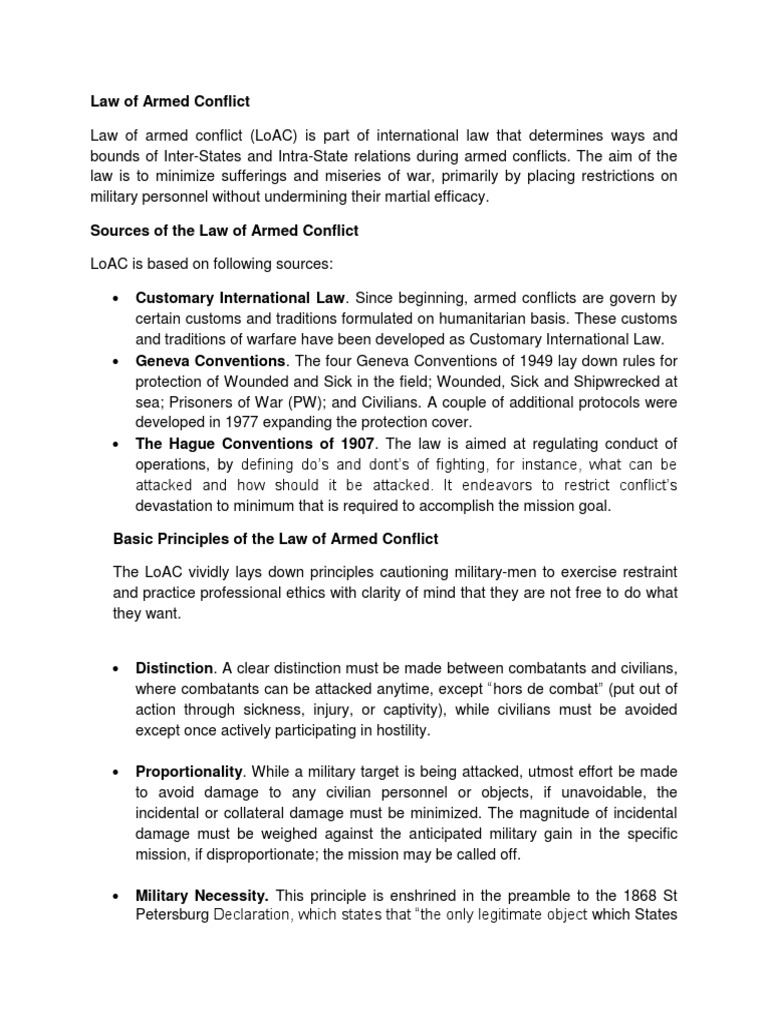 LoAC & PSO | PDF | International Humanitarian Law | Peacekeeping