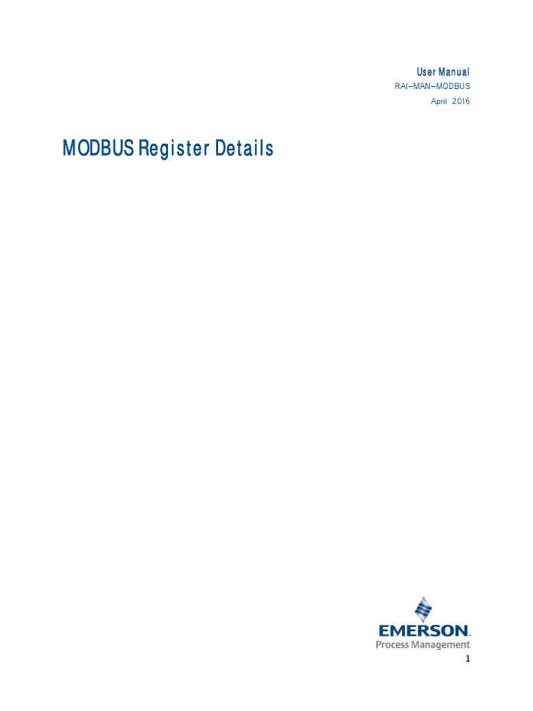 Modbus Register Details | PDF | Integer (Computer Science) | Telecommunications