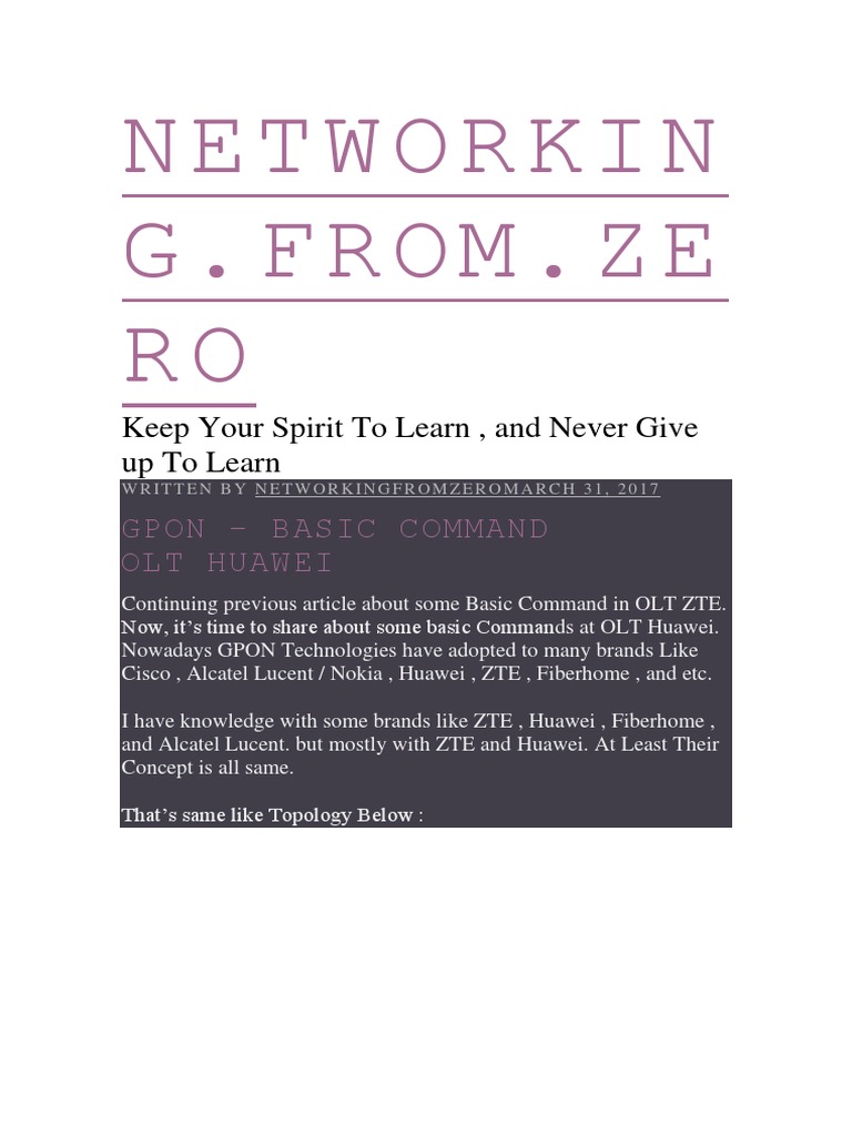 Olt Configuration | PDF | Network Layer Protocols | Networks